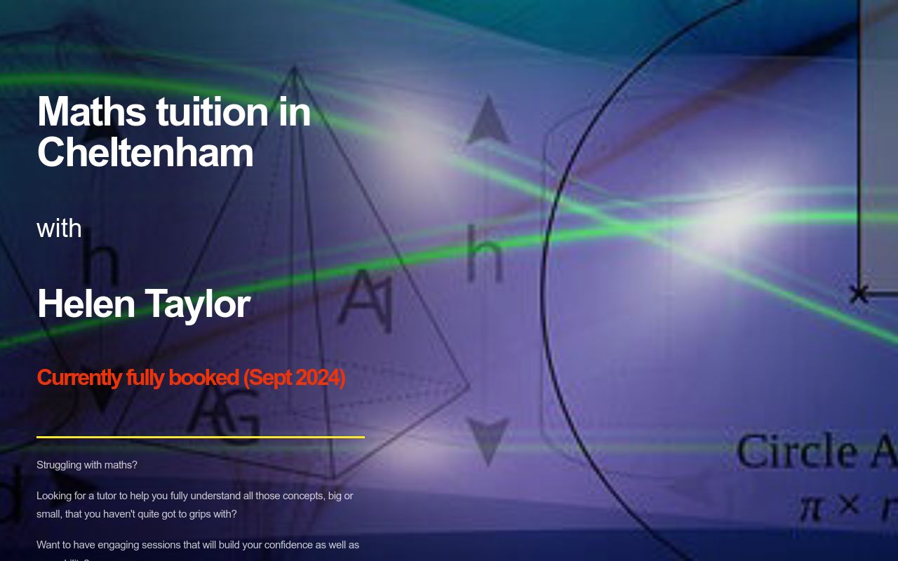 Maths tuition in Cheltenham